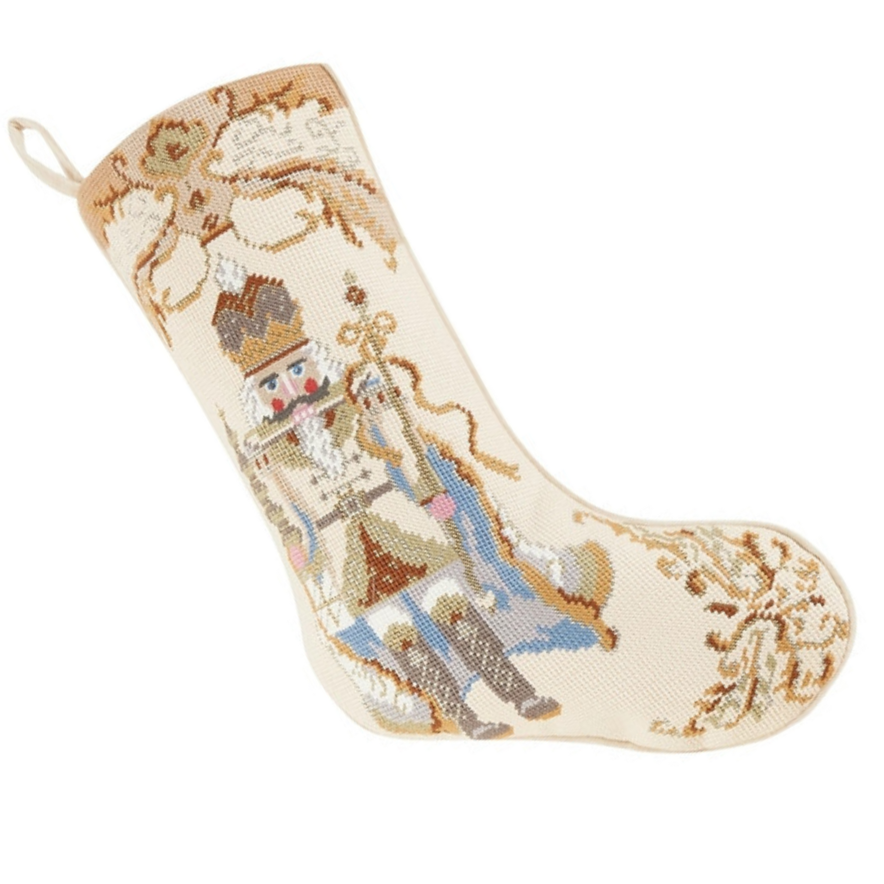 Hand-Crafted Nutcracker Needlepoint Christmas Stocking – House of Andaloo