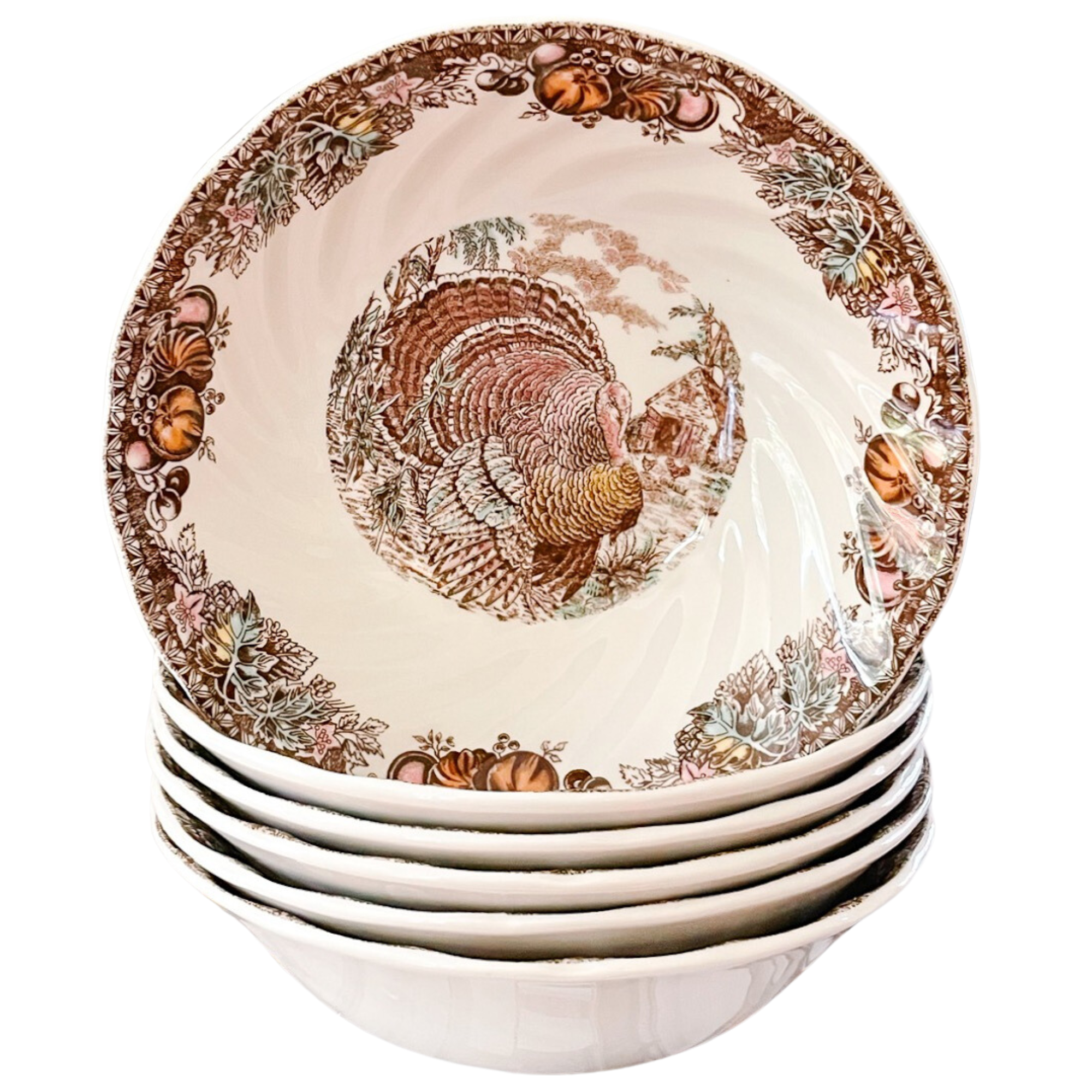 Johnson Bros Turkey Cereal Bowls, Set Of 6 – House of Andaloo