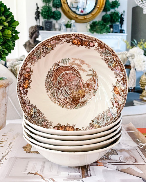 Johnson Bros Turkey Cereal Bowls, Set Of 6 – House of Andaloo